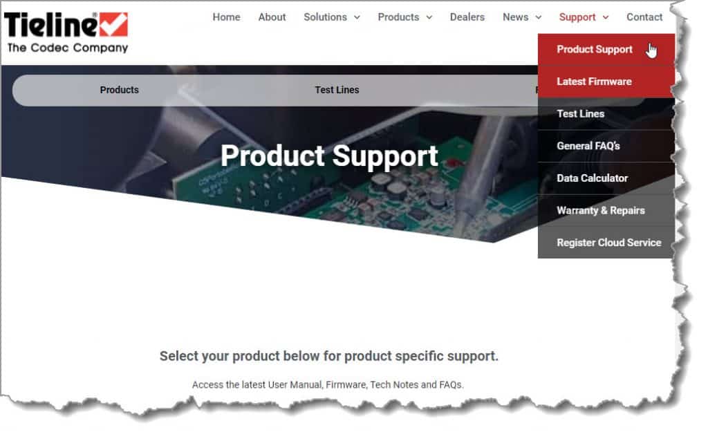 Tieline Customer Support Options : Tieline: The Codec Company